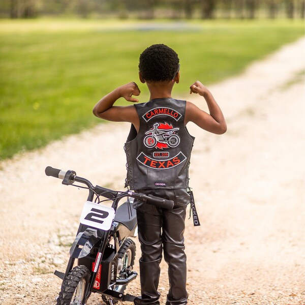BABY BIKER BIB, Baby Girl Pink Motorcycle Vest Bib - Etsy