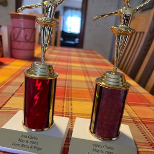 Music Note Trophy With 3 Lines of Custom Text 5 Tall | Etsy