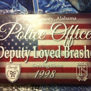 Police Officer Service Sign, Police Sign, Police Gift, Officer Gift ...