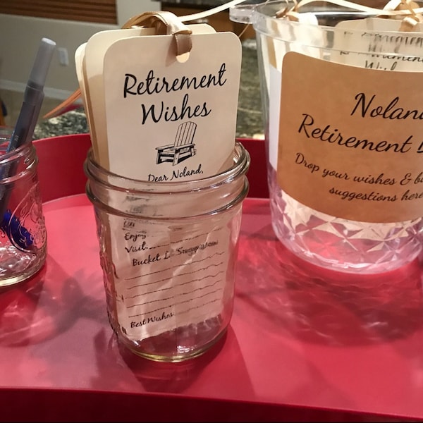 8 Handmade Retirement Wishing Tree Tags / Bookmarks / Retirement Wishes ...