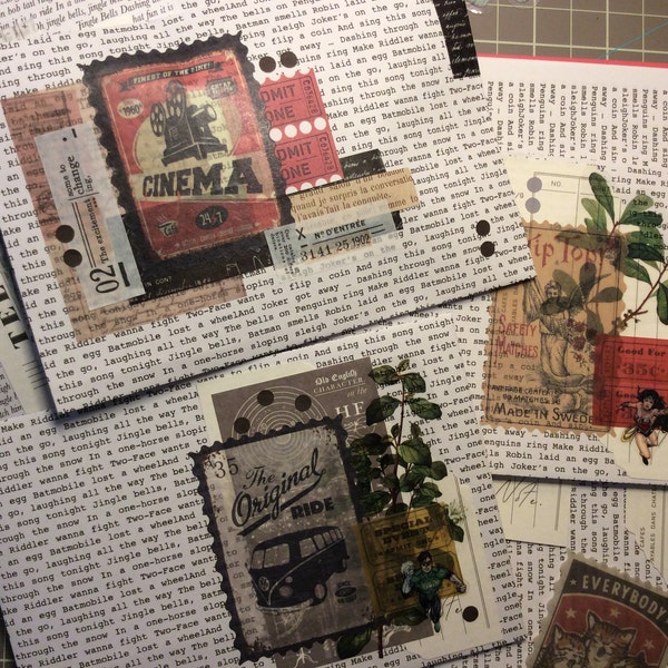 Oversized Stamp Washi Stickers, Vintage Style - Extra Large Decorative ...
