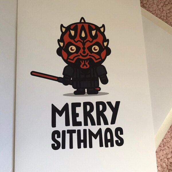 Merry Sithmas Christmas Greeting Card Free UK Shipping - Etsy