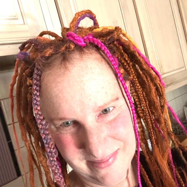 Set of Dreadlocks in Two Shades of Light Boho Style, Blonde Hair ...