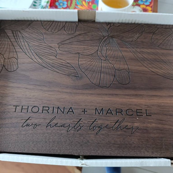 Custom Memory Keepsake Wooden Love Box With Personalization - Wedding ...