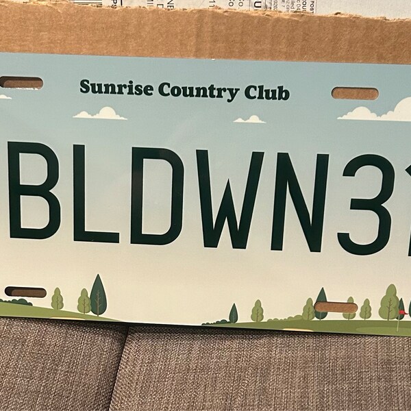 Golf Cart Vanity License Plate, Personalized License Plate for Golfer ...