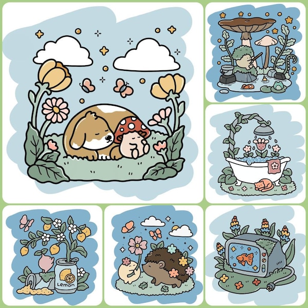 Little Corner: Super Cute Designs of Cozy, Hygge Spaces Coloring Book ...