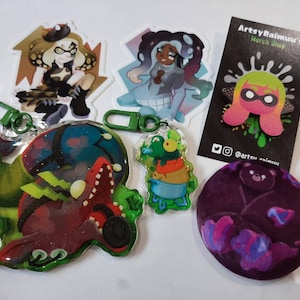 Splatoon 3 Squid Sisters Agent 3 Deep Cut STAY FRESH Glitter Epoxy ...
