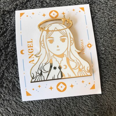 Angel Enamel Pin - Etsy