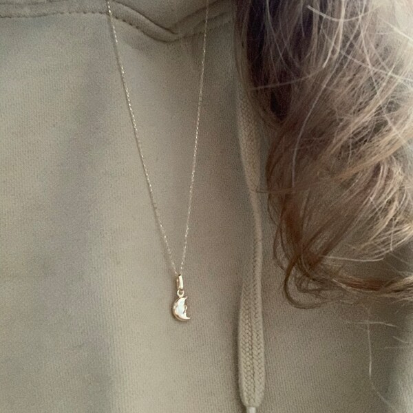 14K Solid Gold Scapular Pendant Necklace | Yellow Gold Scapular ...