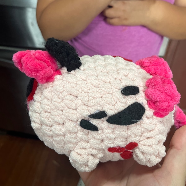 Fat Nuggets Crochet Pattern, Hazbin Hotel, Angel Dust Pig, Fat Nuggets ...