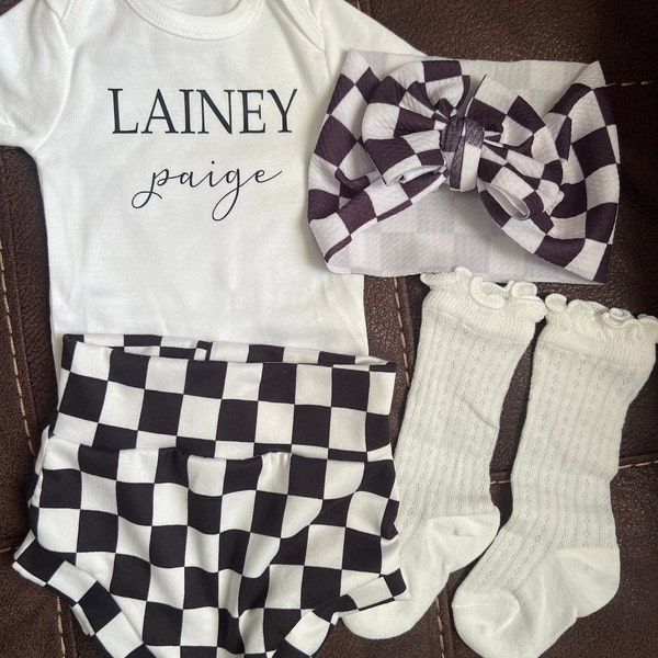 Neon Halloween Baby Sweater Romper, Baby Romper With Headwrap Bow and ...