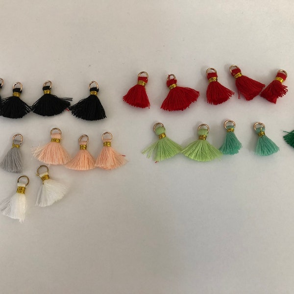 10 Pcs of Mini Tassels DIY Craft Supplies Jewelry Tassels Chunky Tassel ...
