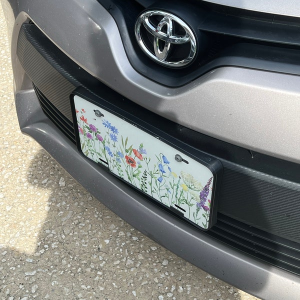 Wildflower License Plate, Cute Floral License Plate, Cute Car Accessory ...