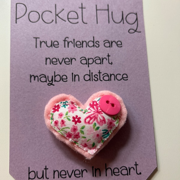 Pocket Heart, First Day Hug, Pocket Heart Hug, Back to School Support ...