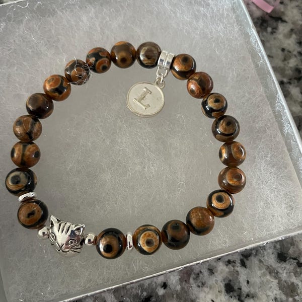 Chocolate Siamese Cat Bracelet Cat Bracelet Cat Lover Gift Cat Memorial ...