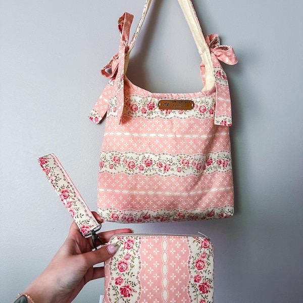 The Slouchy Bow Bag Sewing Pattern I Video Tutorial & Illustrated ...