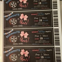 Editable Diaper and Wipes Raffle 8x10 Sign and 3.5x2 Tickets Text and ...