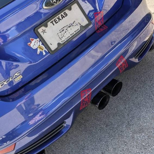 Reflective + Anime Explosive Tags Paperbomb Decals STYLE 1 Oil Slick ...