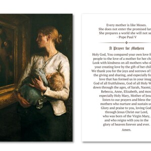 Blessed Virgin Mary Bookmarks Catholic Bookmark Catholic Prayer Card ...