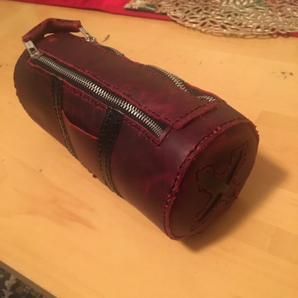 PDF & DXF Leather Duffle Bag Pattern Set - Leather Bag Pattern ...