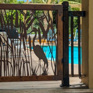 Metal Panel Metal Privacy Screen With Birds Custom Design - Etsy