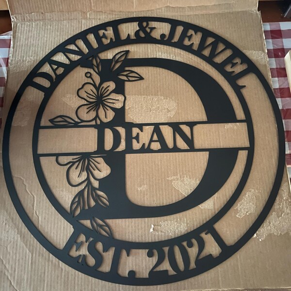 Custom Metal Family Crest Sign / Family Crest / Metal Family Crest ...