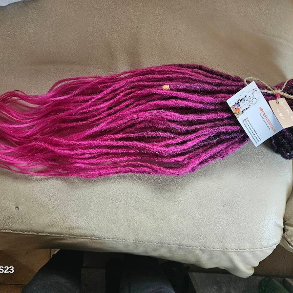 50 SE Synthetic Dreadlock Extensions Dark Light Ash Blonde Crochet Soft ...