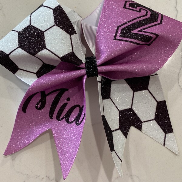 Custom Soccer Bow Made in Your Team Colors. Price Listed is per Bow ...