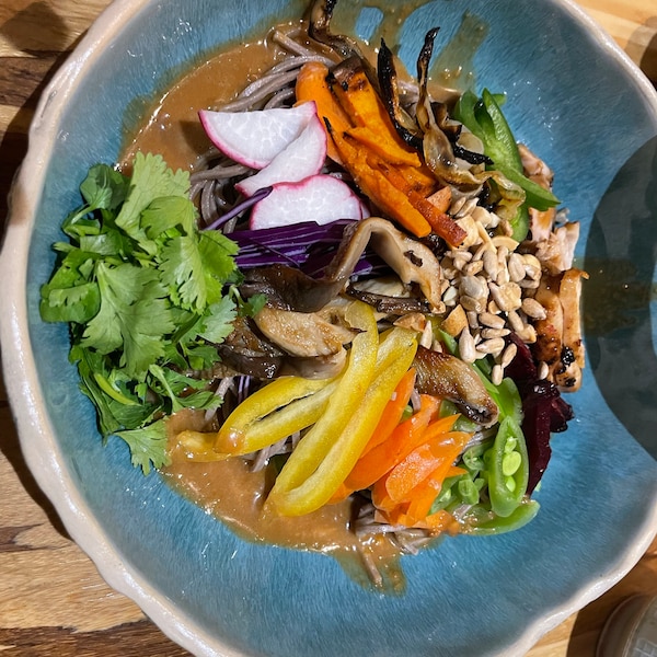 Ceramic Pasta Bowl "waterfall" Handmade Pottery Ramen Bowl Large Bowl ...