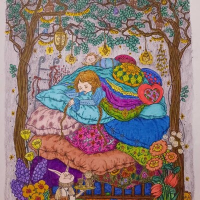 Chihiro_shiomi_original_coloringpages_set_1 - Etsy