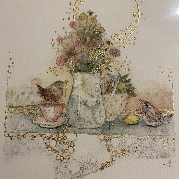 Still Life With Wrens - Etsy