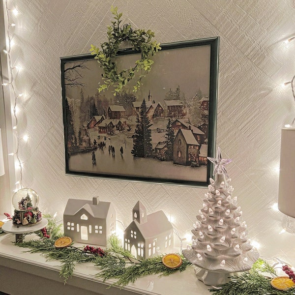 Winter Print | Watercolor Christmas Painting | PRINTABLE Wall Art ...