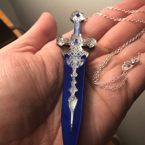 Aymeric's Naegling FFXIV Handmade Acrylic Necklace or Keychain - Etsy