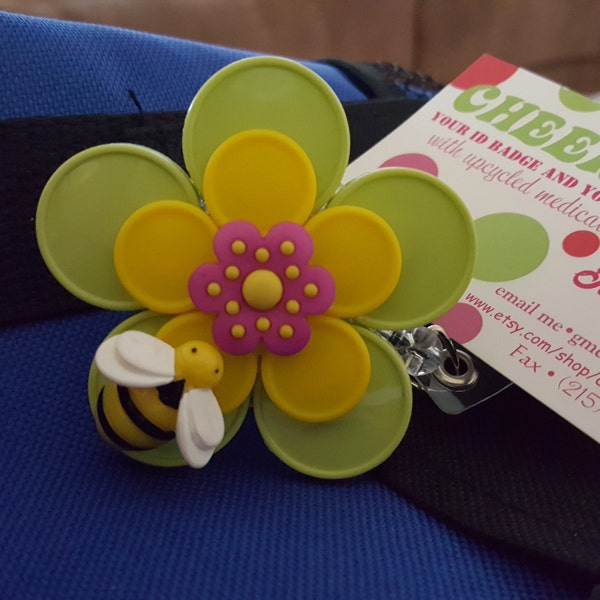 Nurse LUCKY LITTLE DAISY Ladybug - Nurse/cna/tech/rn Id Badge Lanyard ...