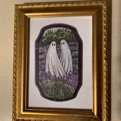 Love Ghosts, Art Prints, Watercolor Painting, Lavender Painting, Ghost ...