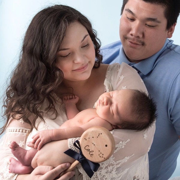 Personalized Baby's Gift Baby Compass Adventure Awaits Keepsake Wooden ...