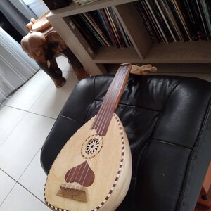 Small Lute Instrument Handcrafted 5-string Moroccan Oud, With Nylon ...