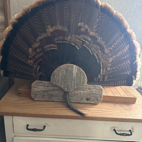 Barn Wood Multi Beard Turkey Fan/ Plaque - Etsy