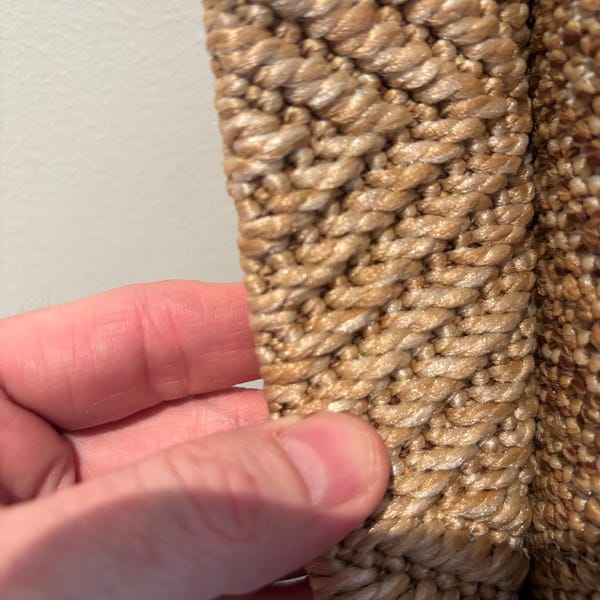 Custom Cool CHUNKY Rugs Runner for Home Decor, ECRU Cut to Size, LOOP ...