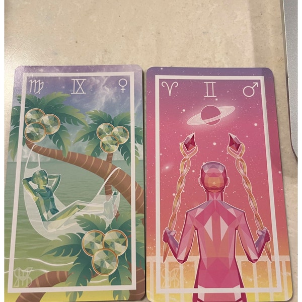Single Cards From the Prism Tarot Brilliant Cut - Etsy