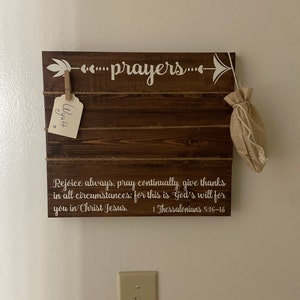 Personal Prayer Board With Scripture - Etsy