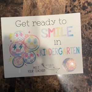 Scratch off Postcard - Smile Welcome Postcard for Students or Kids ...