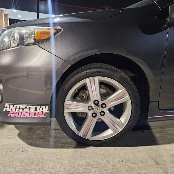 Wheel Blackout Decals for 2024 Tacoma TRD Off-road 17 Wheels Silver ...