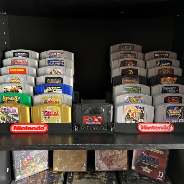 Nintendo 64, N64 18 Cartridge Display Stand, 3D Printed - Etsy