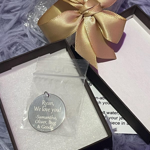 Add a Disc, Engraved Disc, Monogrammed Disc, Custom Handwriting Pendant ...