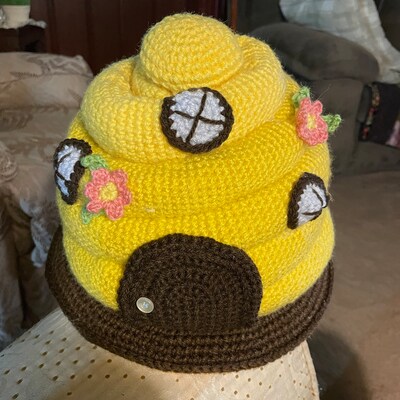 Beehive With Bees Crochet Pattern - Etsy
