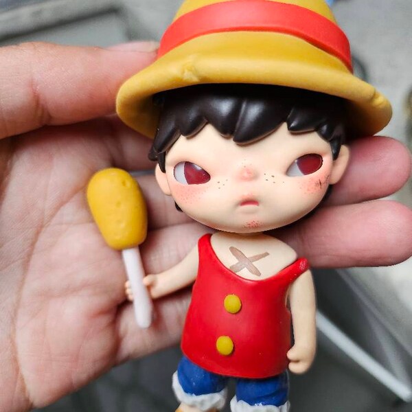 Customize Commission: Custom Hirono Popmart Vol 6 to Luffy Handmade ...