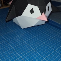 Skeleton Skull Papercraft Template in SVG, PDF, DXF Formats, Make the ...