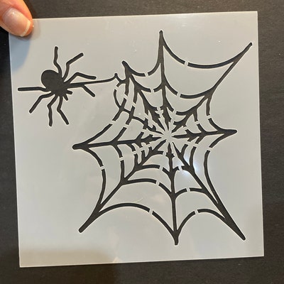 Spider and Web Stencil Reusable Spider Stencil art Stencil DIY Craft ...