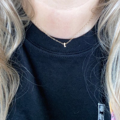 Cursive Gold Letter Alphabet Initial t Necklace - Etsy